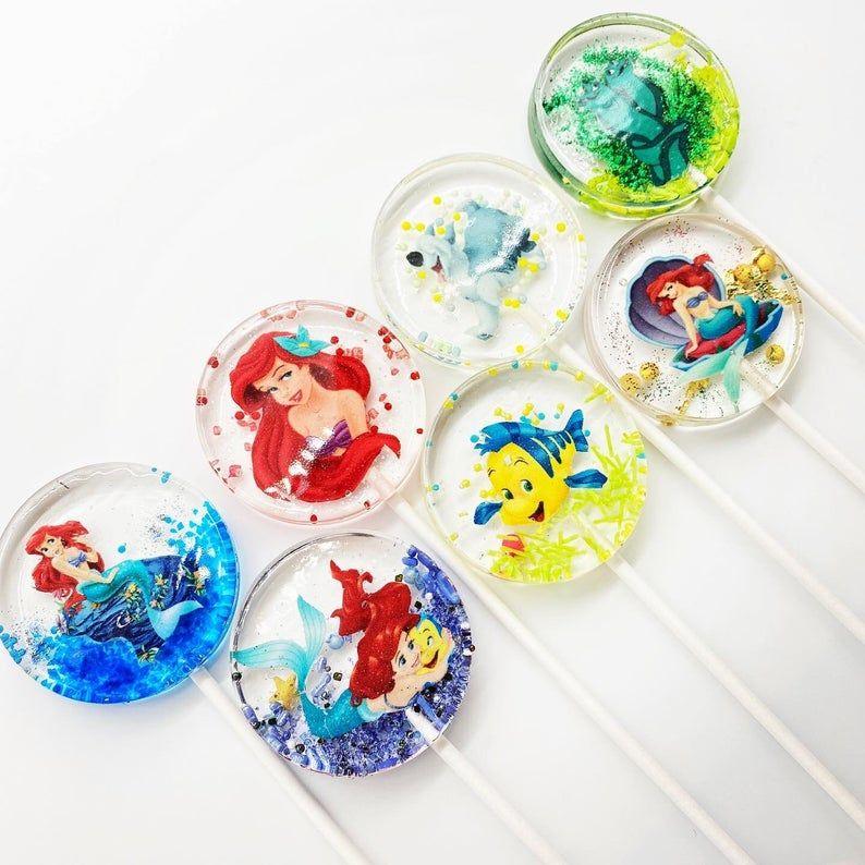 Little Mermaid Lollipops - Handmade Lollipops